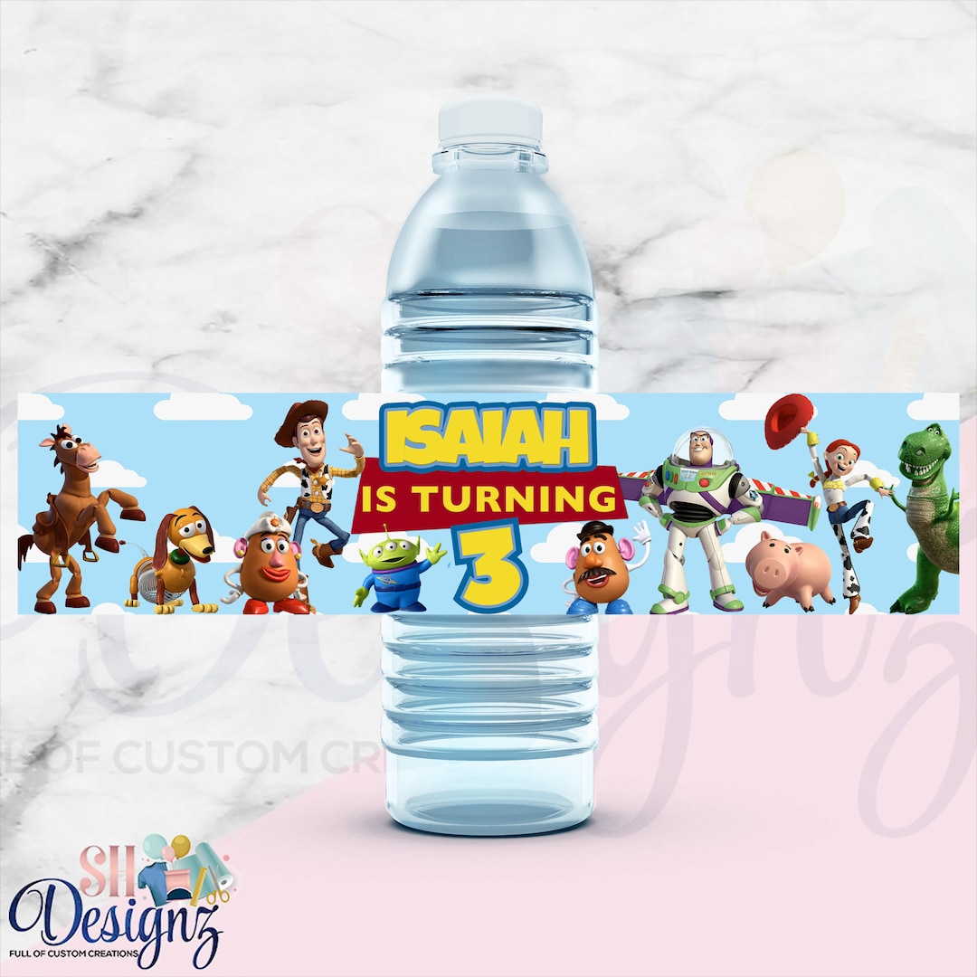 Toy Story Water Bottle Labels, Toy Story Birthday Party, Toy Story ...