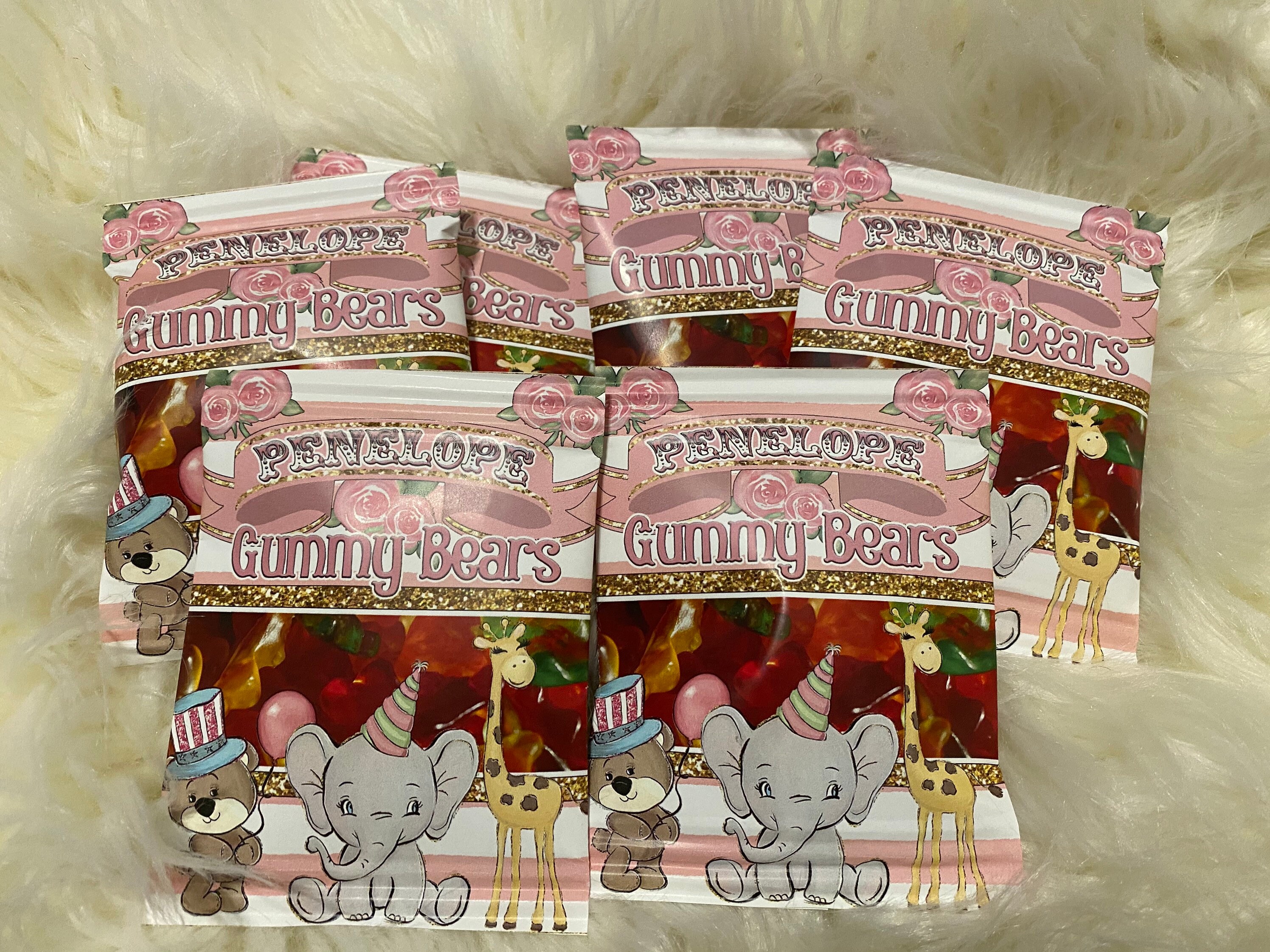 Carnival and Flowers Theme Gummy Bears. Carnival Girl Theme - Etsy