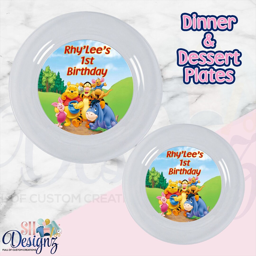 Winnie the Pooh Plates - Winnie the Pooh Party - Winnie the Pooh ...