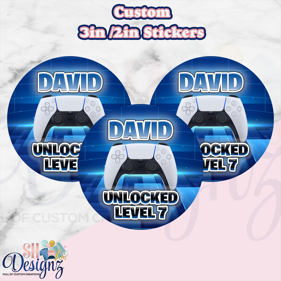 Video Game Birthday Party Sticker Labels, Video Game Labels, Video Game ...