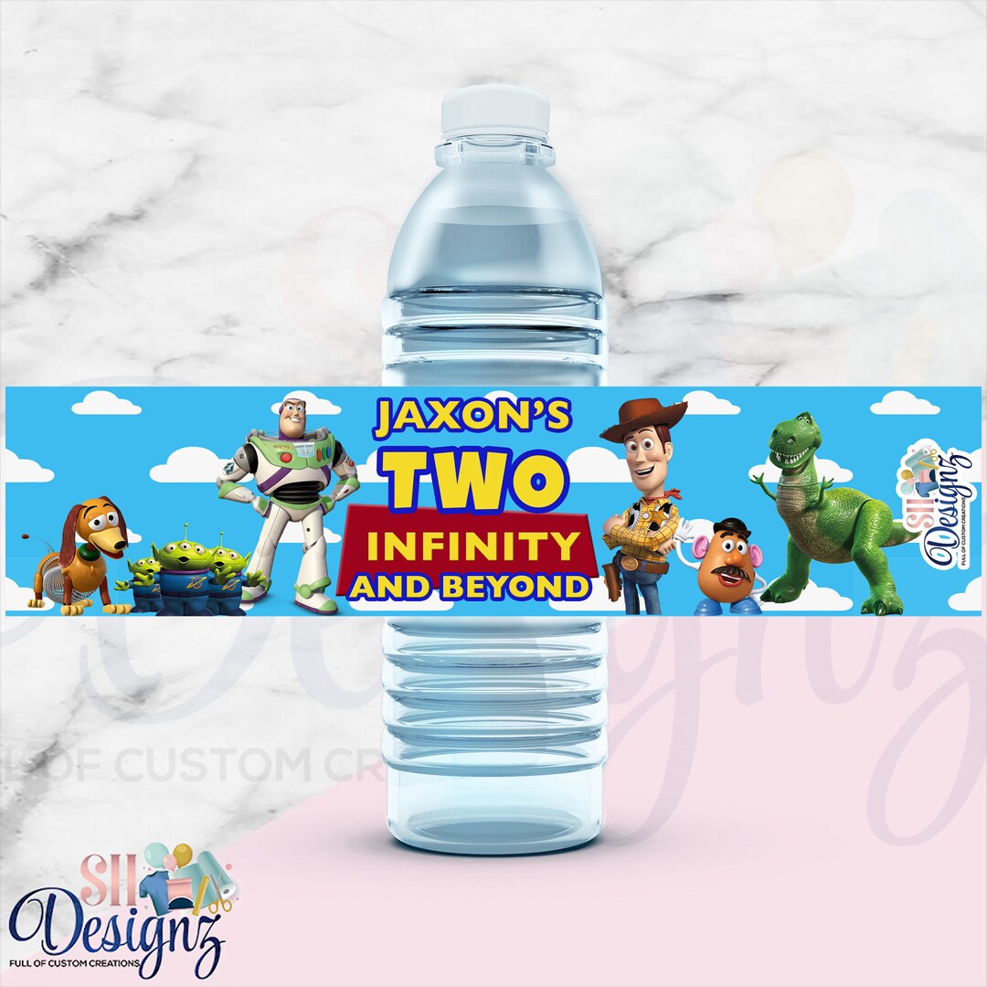 Two Infinity and Beyond Water Labels, Toy Story Labels, Buzz Lightyear ...