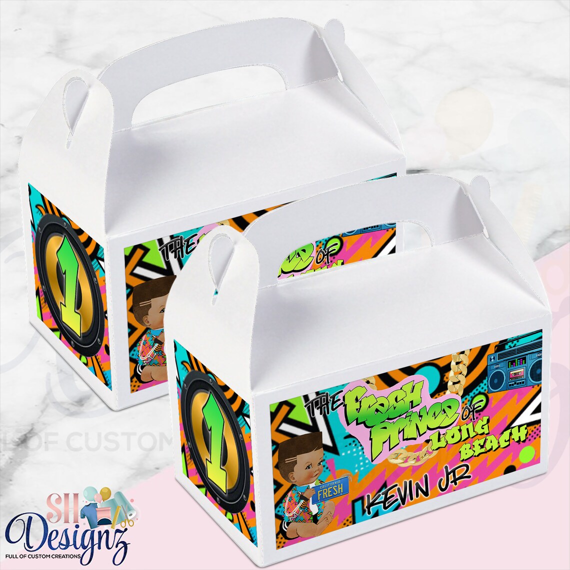 Fresh Prince Birthday Party Gable Boxes Fresh Prince Birthday - Etsy