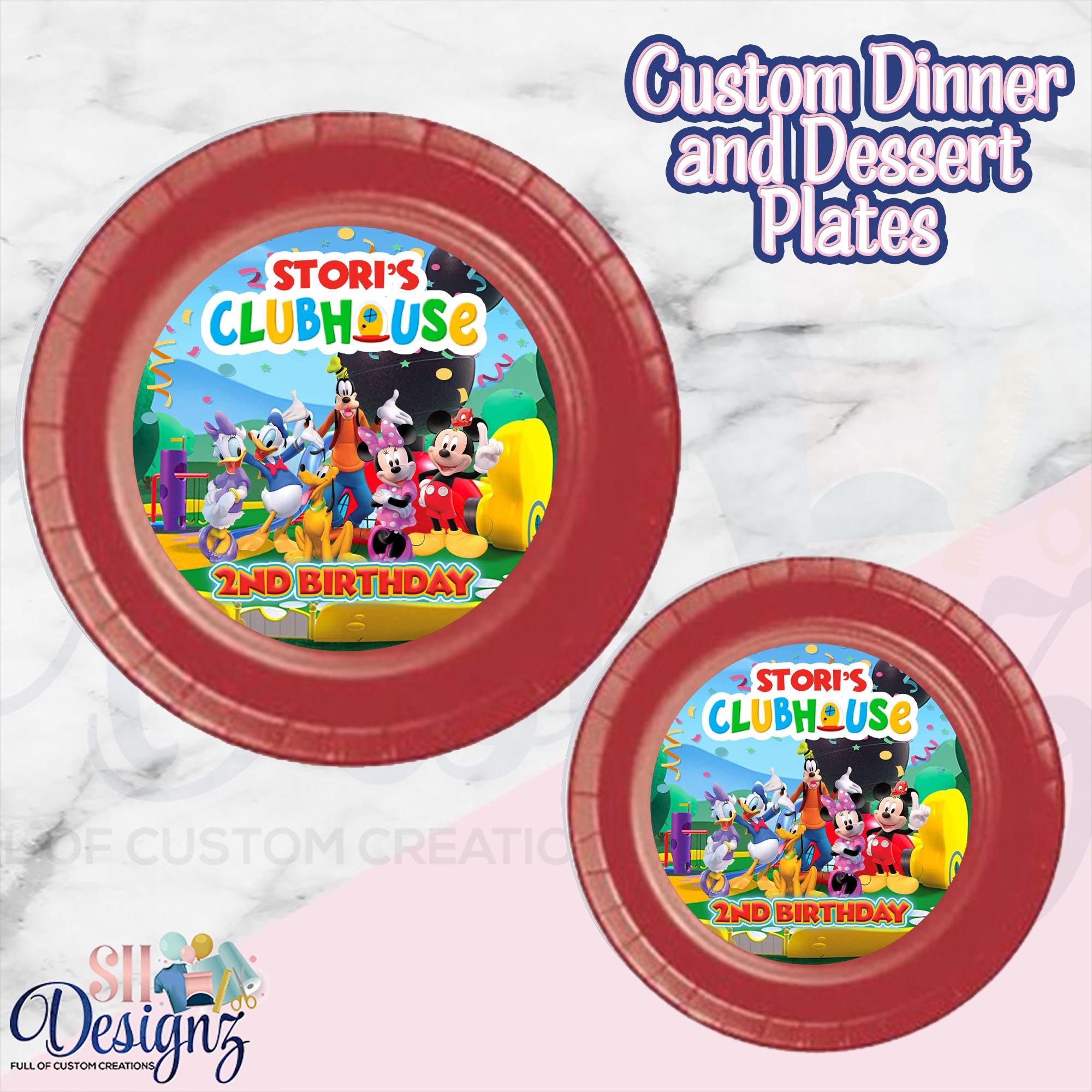 Mickey Mouse Clubhouse Plates, Mickey Mouse Clubhouse Birthday Party ...
