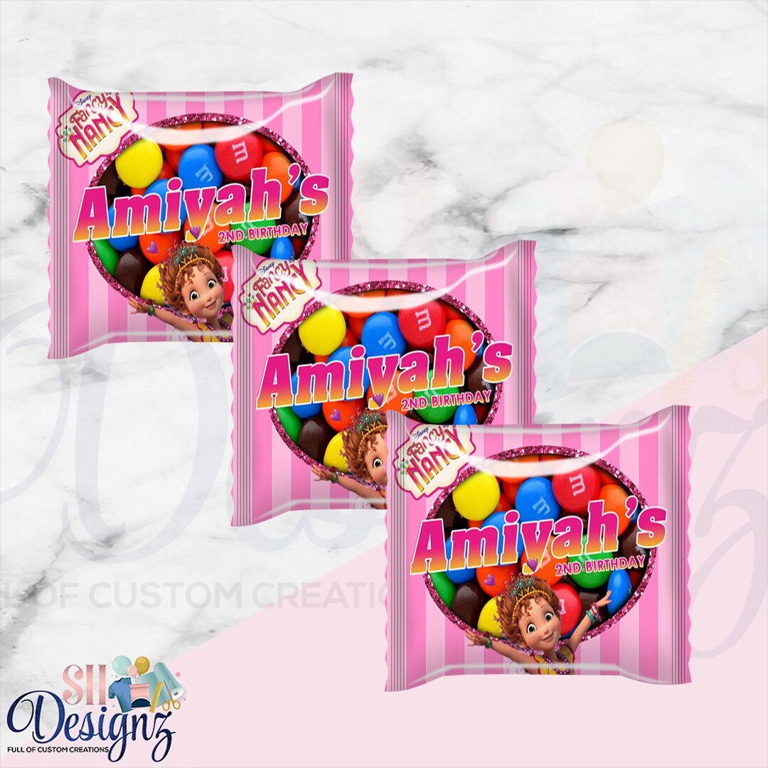 Fancy Nancy Birthday Party Chocolate Mini Candies, Fancy Nancy Party ...
