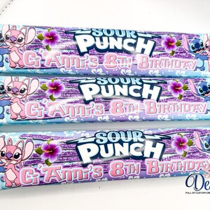 Stitch Birthday Party Candies, Stitch and Angel Birthday Party, Lilo ...