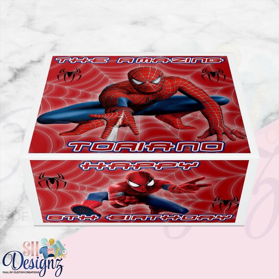 Spiderman Birthday Party Boxes Snacks Favors Treats Spiderman | Etsy