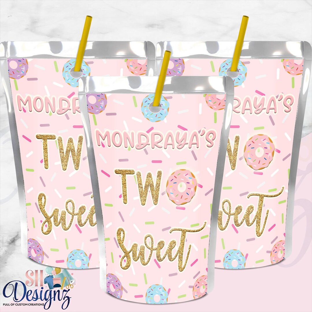 Two Sweet Drink Labels - Two Sweet - Two Sweet Party -two Sweet ...