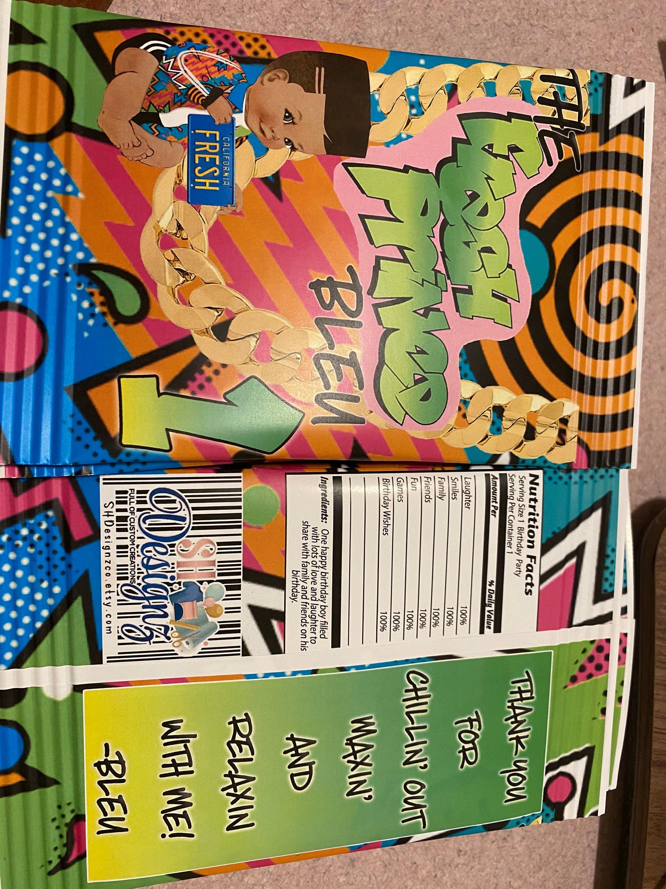 Fresh Prince Birthday Chipbags Fresh Prince Birthday Fresh - Etsy