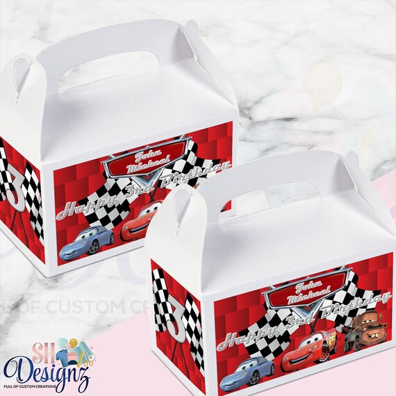 Cars Birthday Favor Boxes Cars Birthday Party Cars Birthday | Etsy