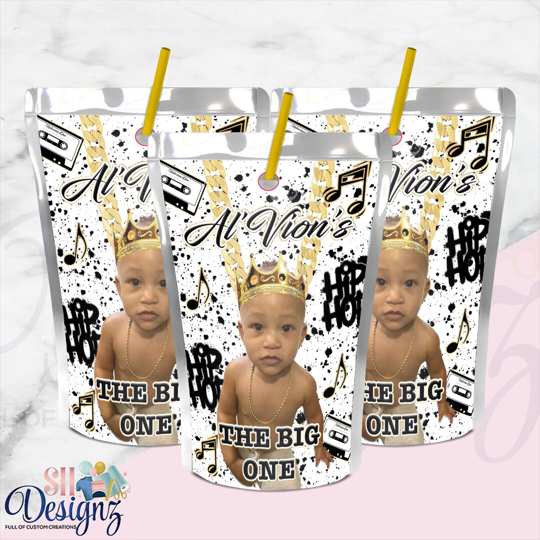 Notorious One the Big ONE Birthday Juice Box - Notorious One Birthday ...