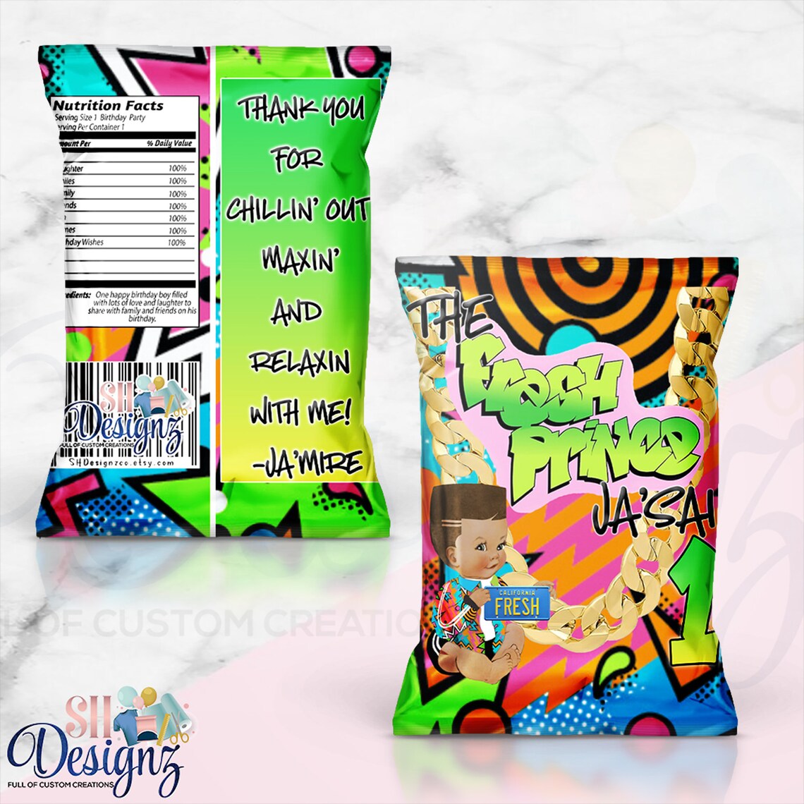 Fresh Prince Birthday Chipbags Fresh Prince Birthday Fresh - Etsy