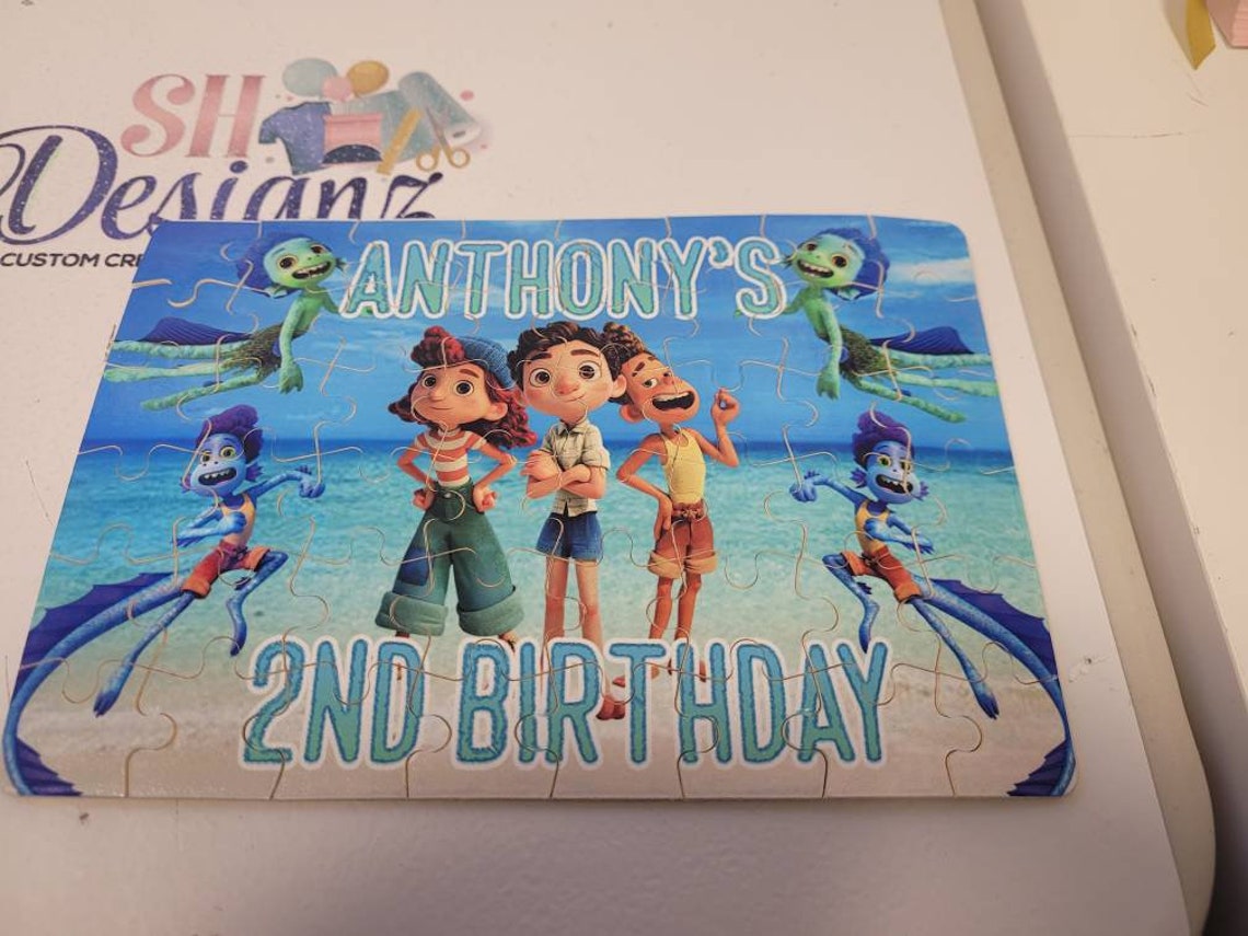 Luca Theme Birthday Puzzles Luca Partyluca Birthday Luca - Etsy