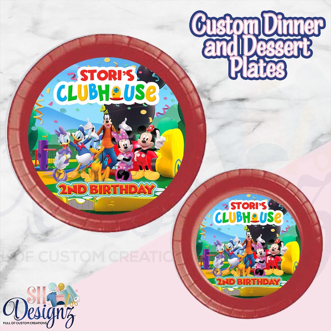 Mickey Mouse Clubhouse Plates, Mickey Mouse Clubhouse Birthday Party ...