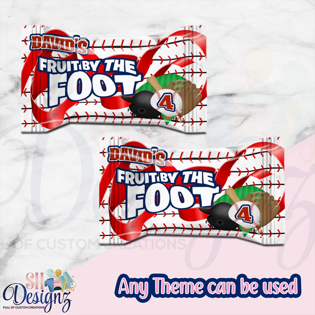 Baseball Fruit Rolls Baseball Party Baseball Birthday Baseball Birthday ...