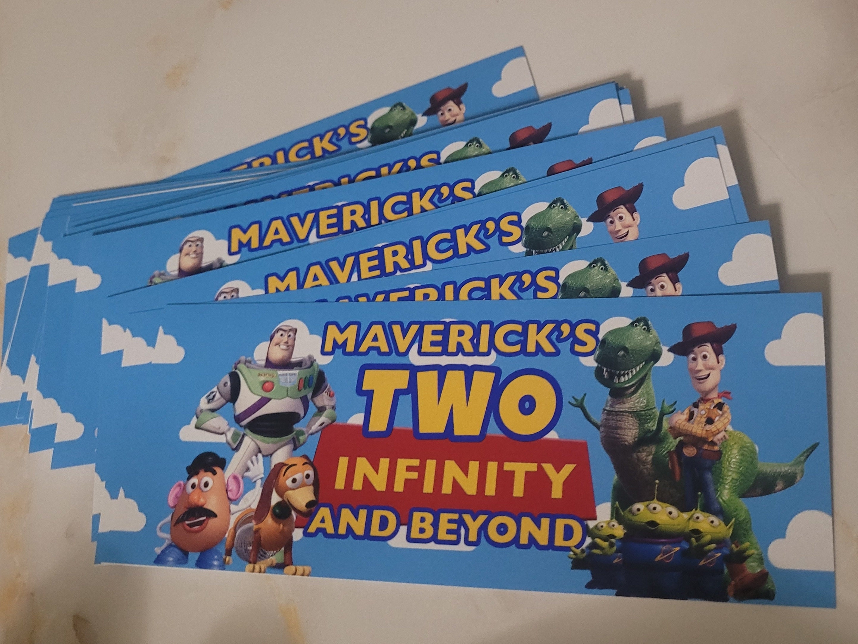 Two Infinity and Beyond Bubble Labels Toy Story Bubble - Etsy