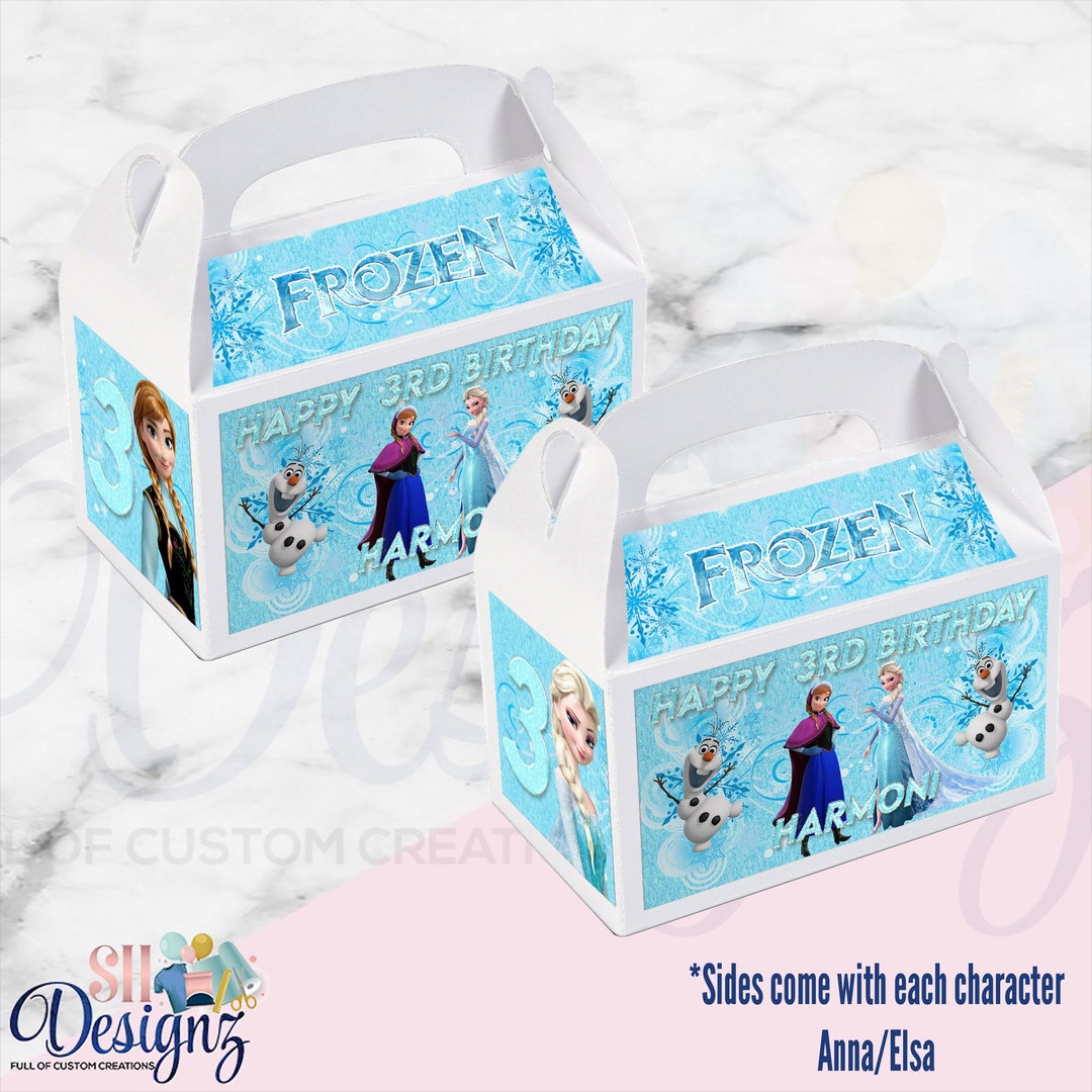 Frozen Birthday Party Gable Boxes Frozen 2 Birthday Party - Etsy