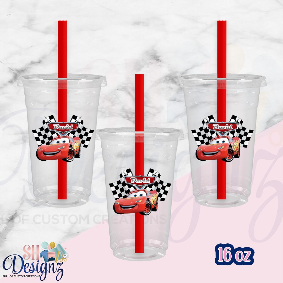 Cars Cups, Cars Birthday Party Cups and Straws- Cars Cups in Sets of 12 ...