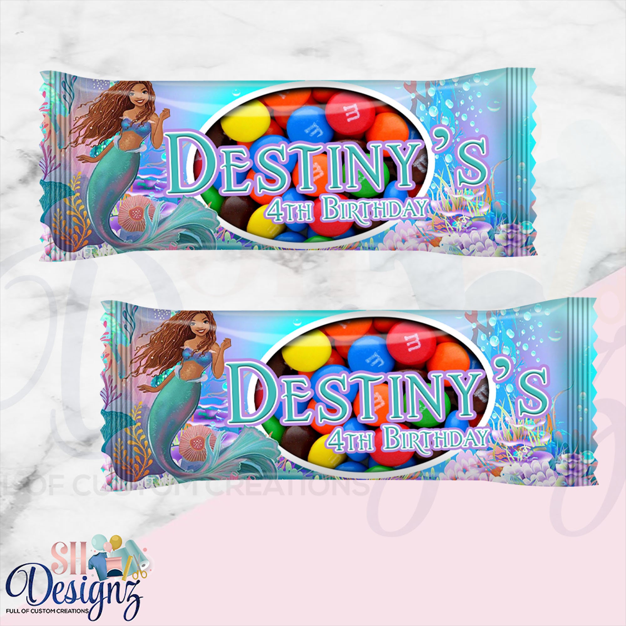 The Little Mermaid Birthday Candies, Live Action Mermaid, Little ...