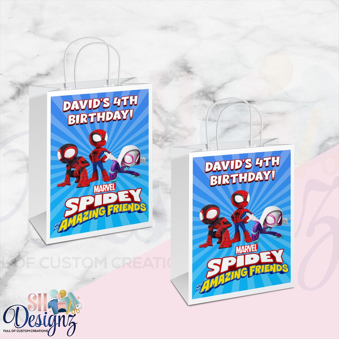 Buy Spidey and Friends Gift Bags Spidey and Friends Treat Bags Spidey ...