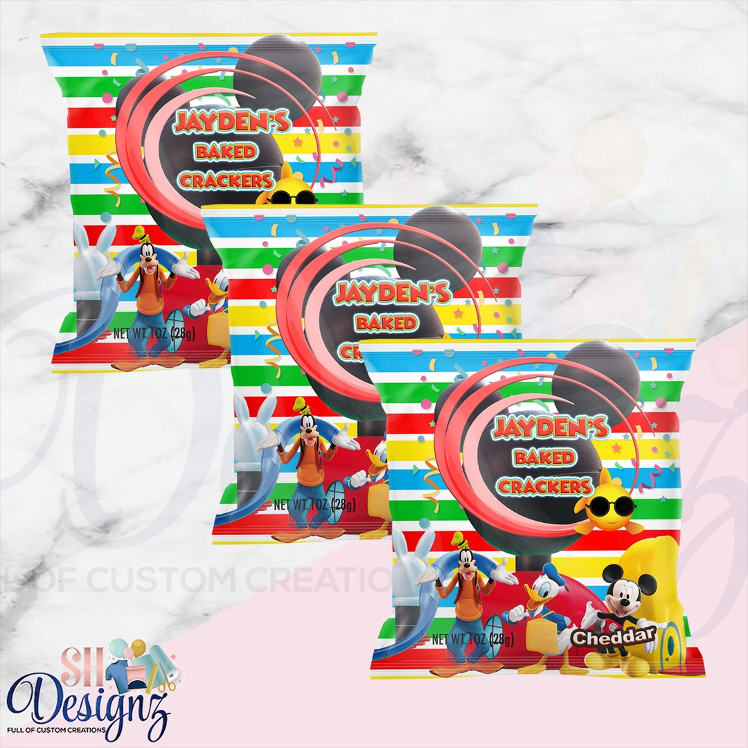 Mickey Mouse Clubhouse Crackers, Mickey Mouse Birthday Party, Mickey ...