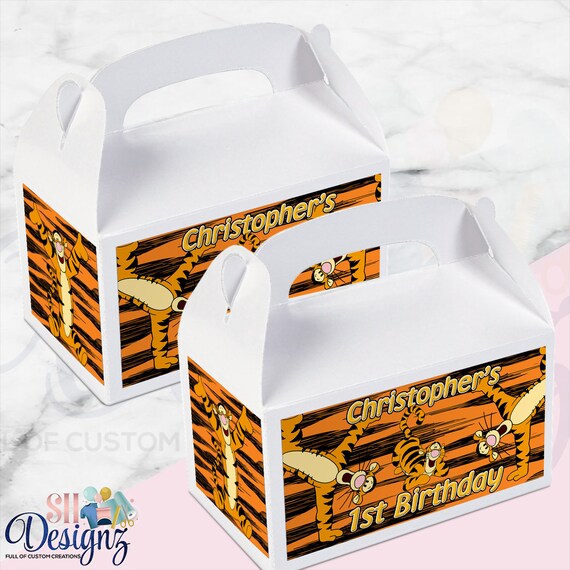 Tigger Gable Boxes Tigger Party tigger Birthday Party - Etsy