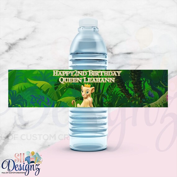 Lion King Nala Water Labels Nala Lion King Birthday Party - Etsy
