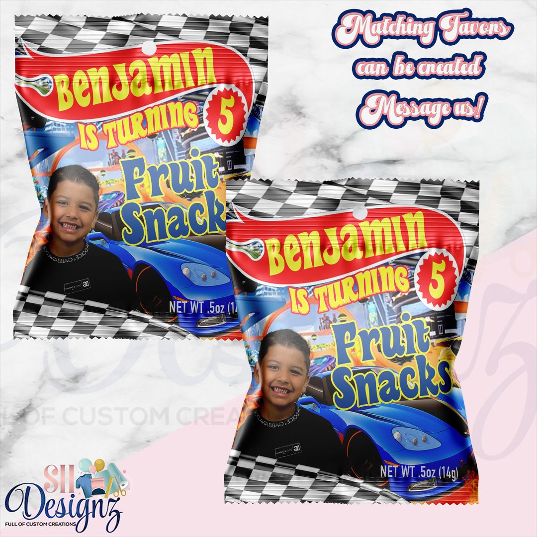 Racing Cars Fruit Snacks - Racing Cars Party - Racing Cars Birthday ...