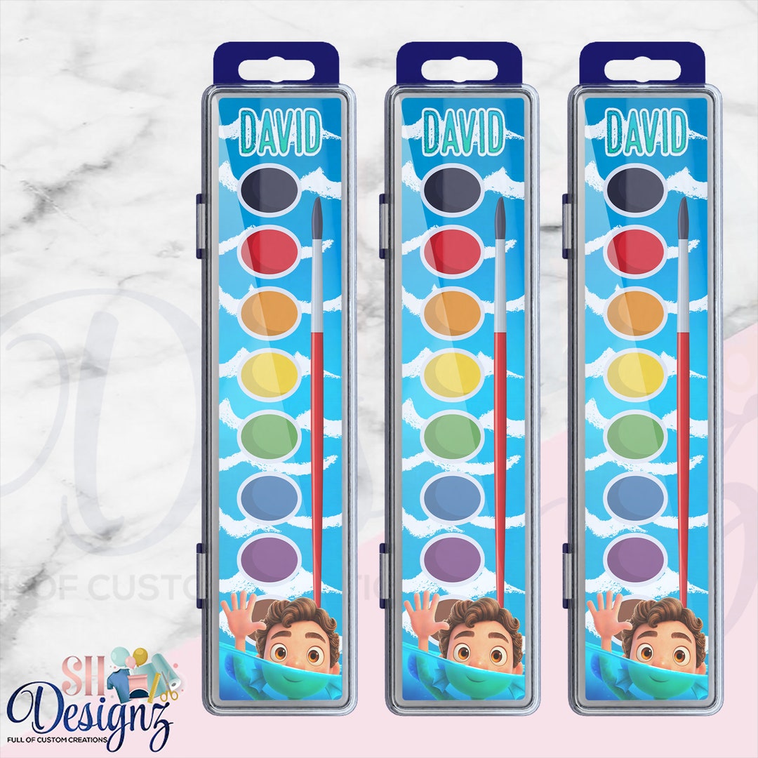 Luca Birthday Party Watercolor Paints, Luca Birthday, Luca Theme, Luca ...