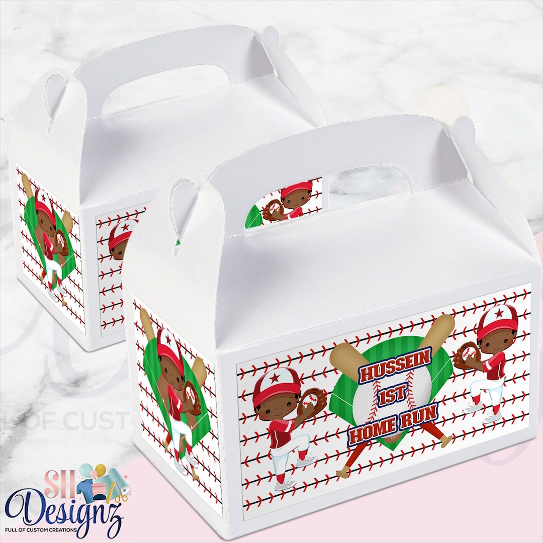 Baseball Gable Boxes Birthday Party, Baseball Party, Baseball Theme ...