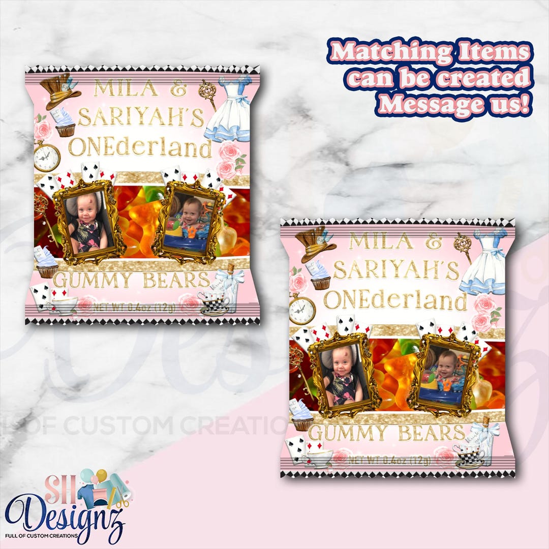 Alice in Onderland Gummy Bears, Alice in Wonderland Candies, Alice in ...