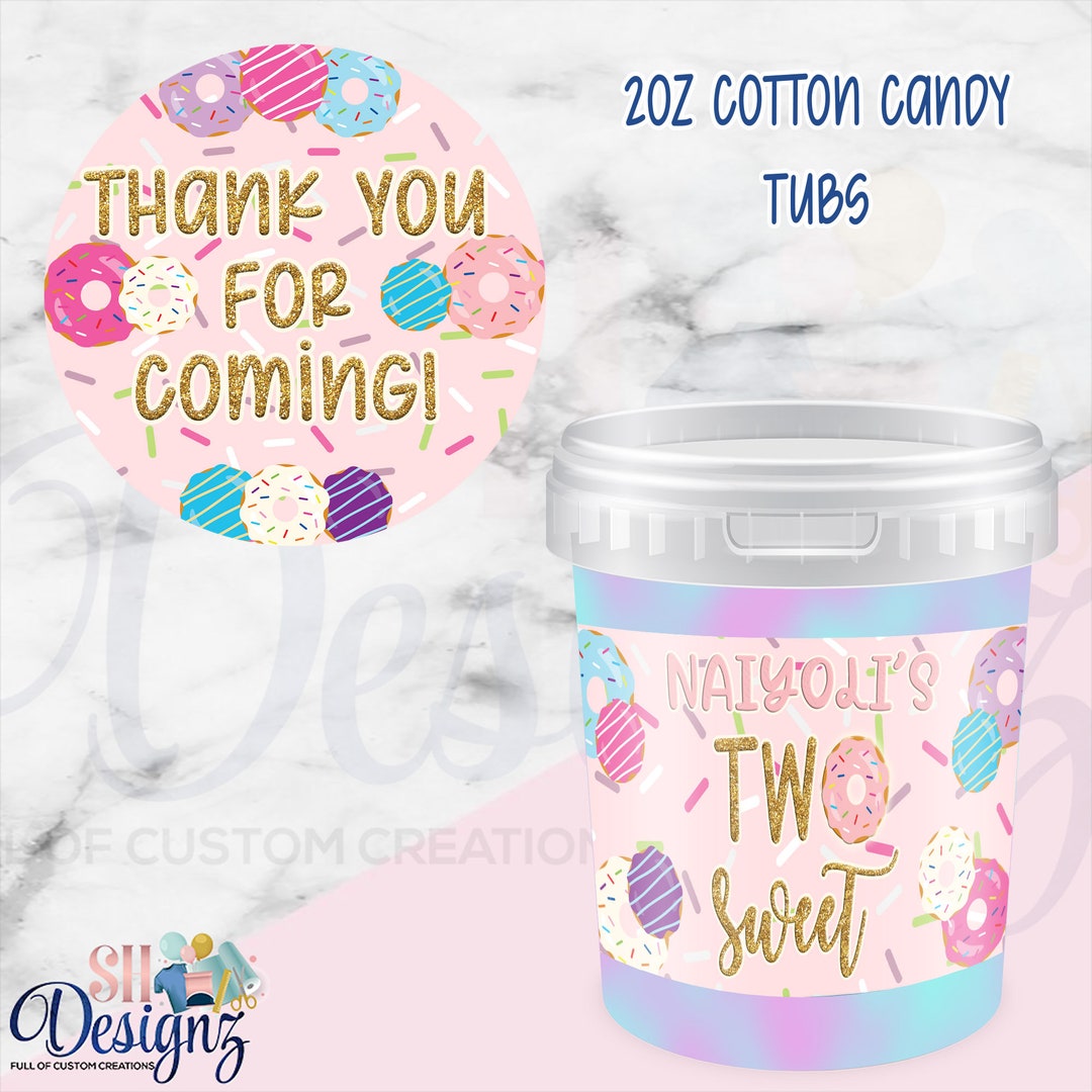 Two Sweet Cotton Candy Tubs- Two Sweet - Two Sweet Party -two Sweet ...