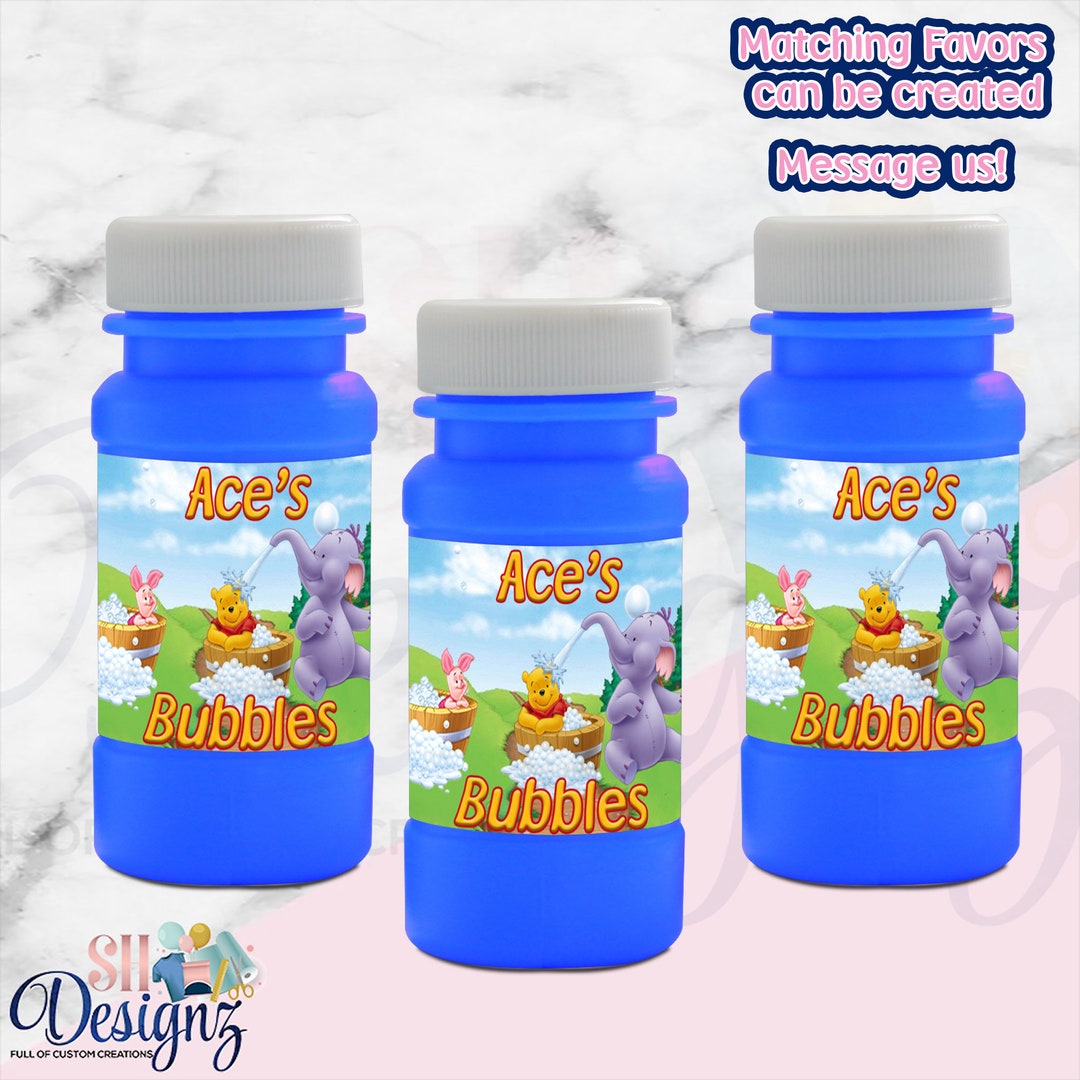 Winnie the Pooh Bubbles Birthday Party- Winnie the Pooh Party Favor ...