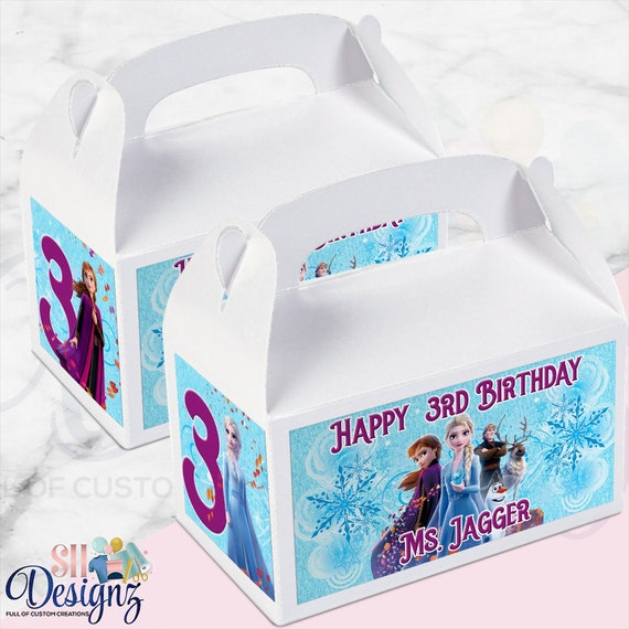 Frozen Birthday Party Gable Boxes Frozen 2 Birthday Party - Etsy