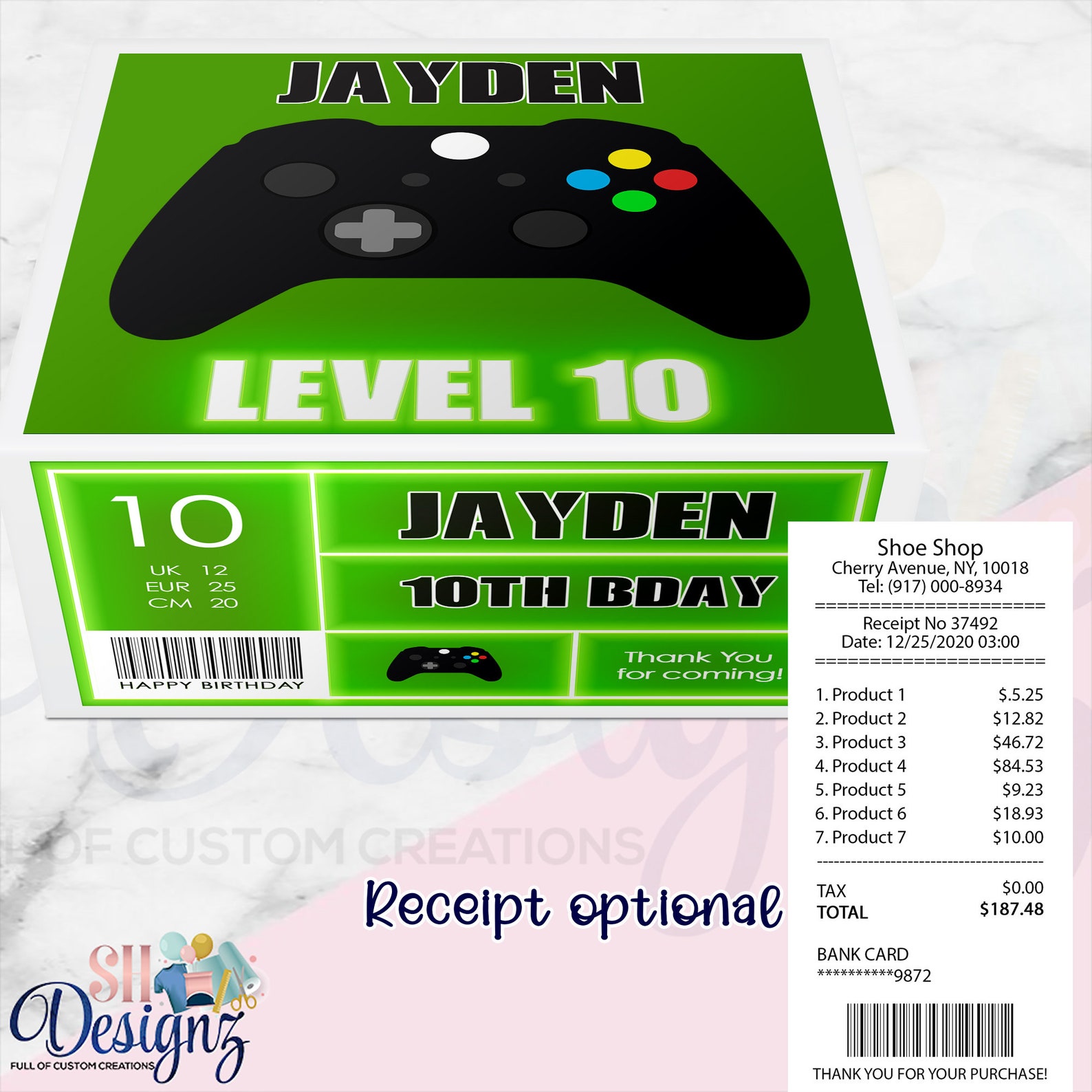 Video Game Birthday Party Boxes Video Gamer Birthday Party - Etsy