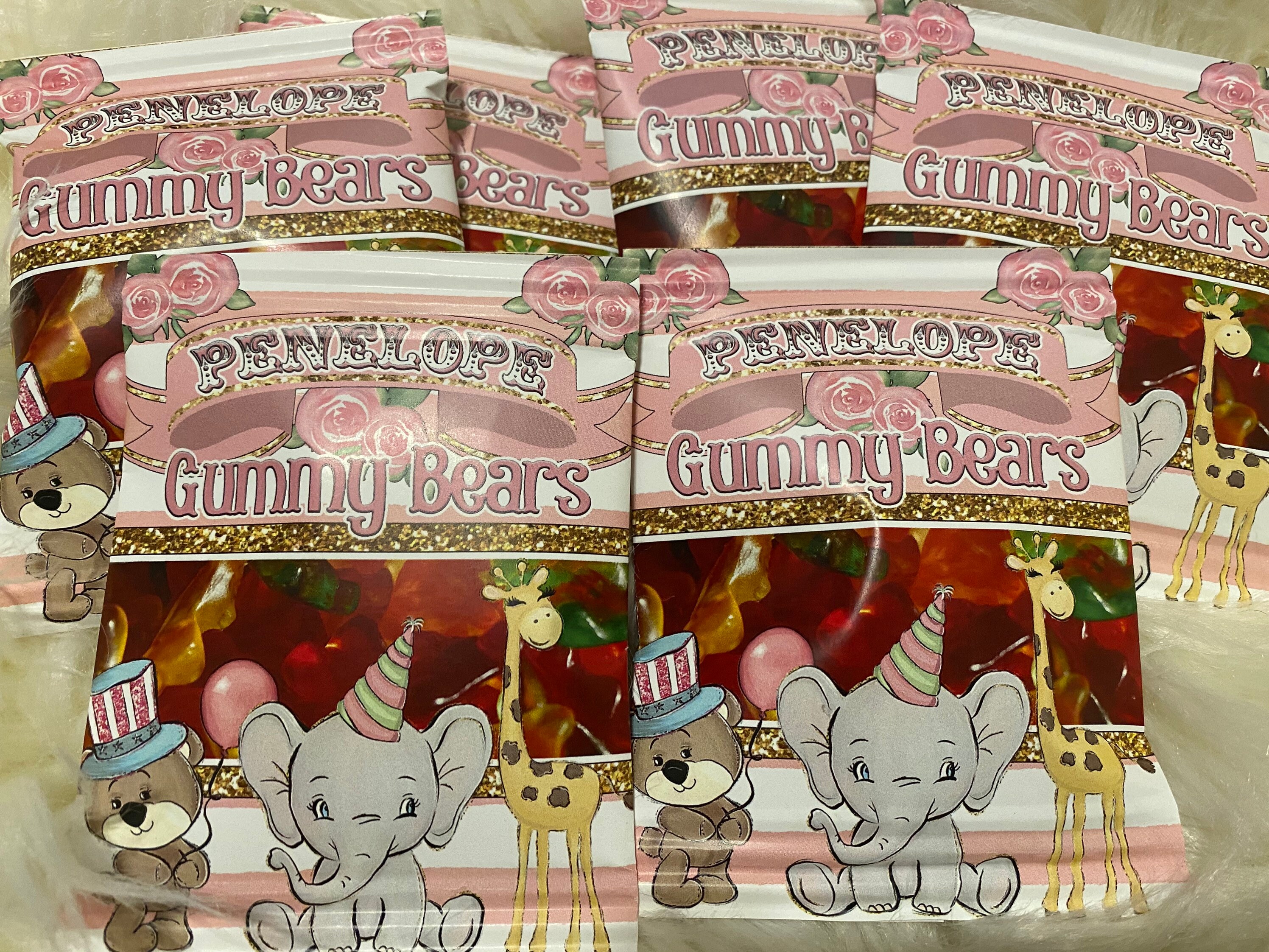 Carnival and Flowers Theme Gummy Bears. Carnival Girl Theme - Etsy