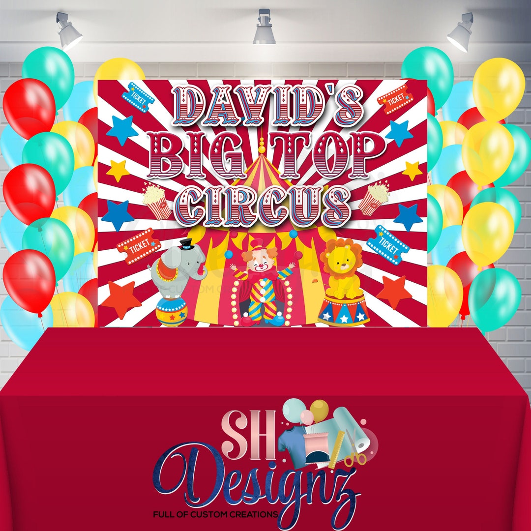 Circus Carnival Banner Circus Party Circus Birthday Carnival Birthday ...