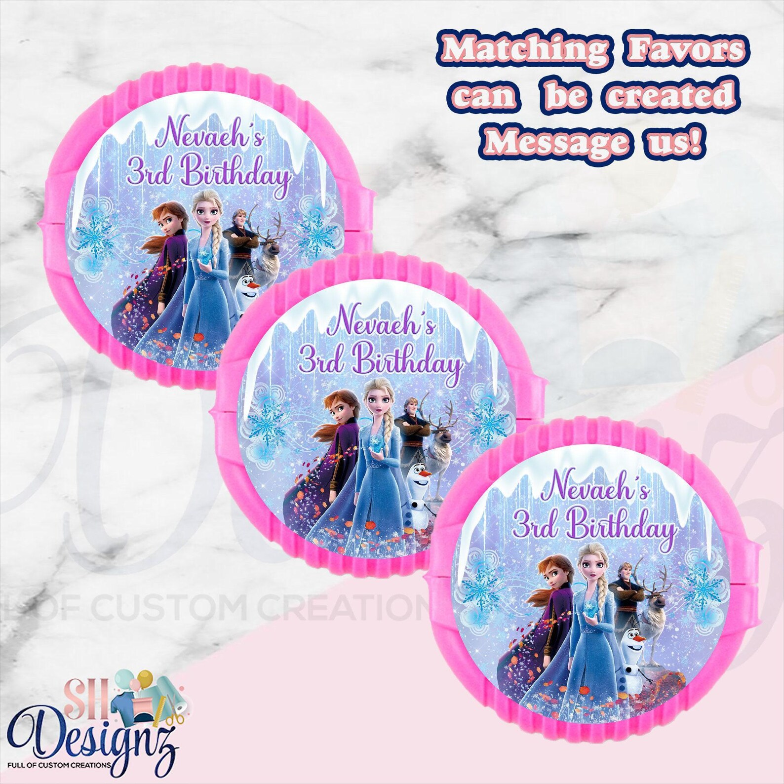 Frozen 2 Birthday Party Bubble Gum Labels, Frozen 2, Frozen 2 Birthday ...