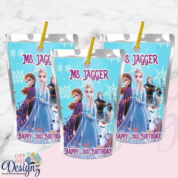 Frozen Drink Labels - Etsy