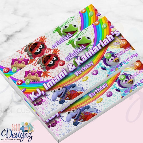 Muppet Babies Birthday Party Candies Muppet Babies Muppets - Etsy