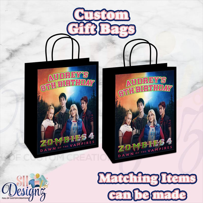 Zombies 4 Candy Bags - Etsy