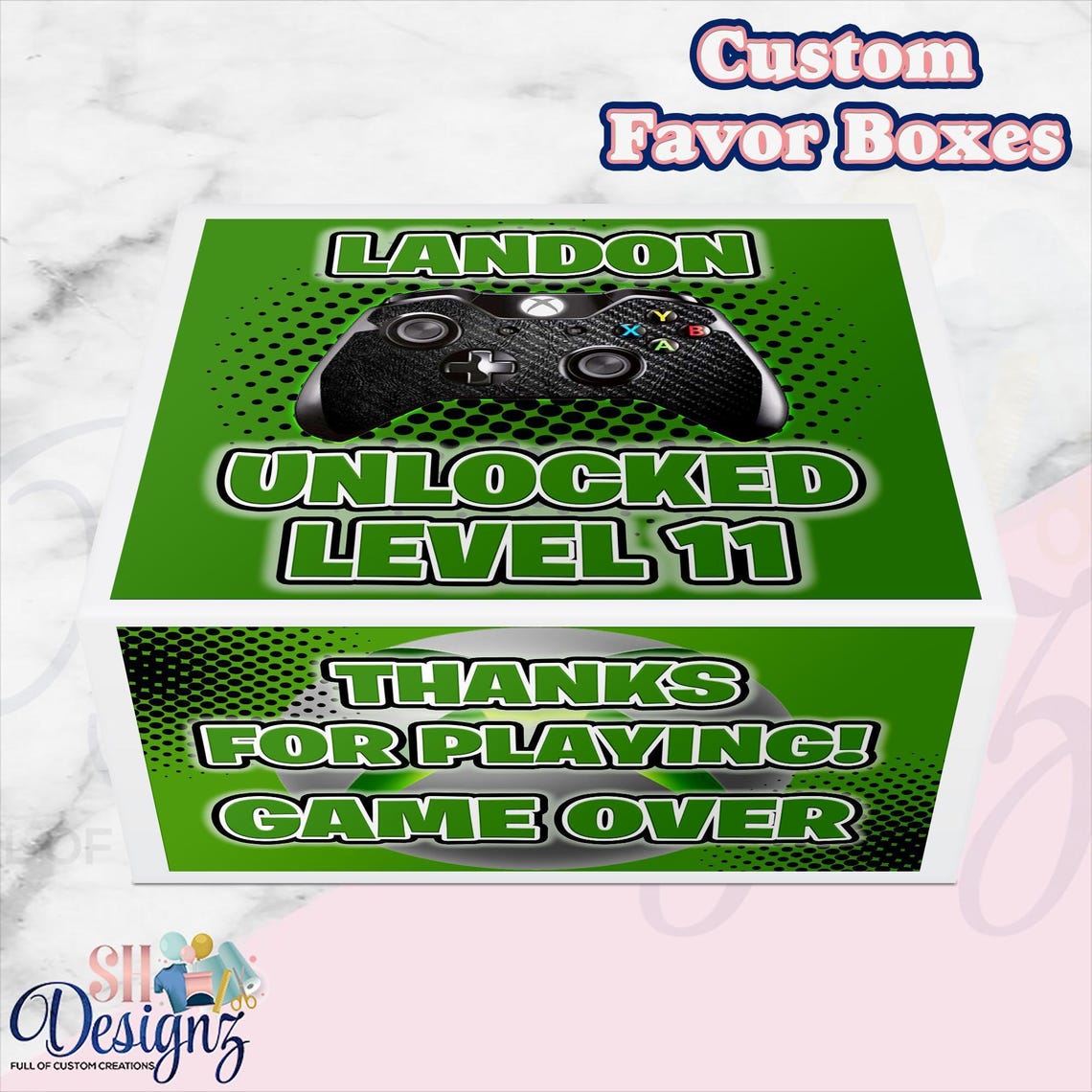 Video Game Birthday Party Boxes, Video Gamer Birthday Party, Video Game ...