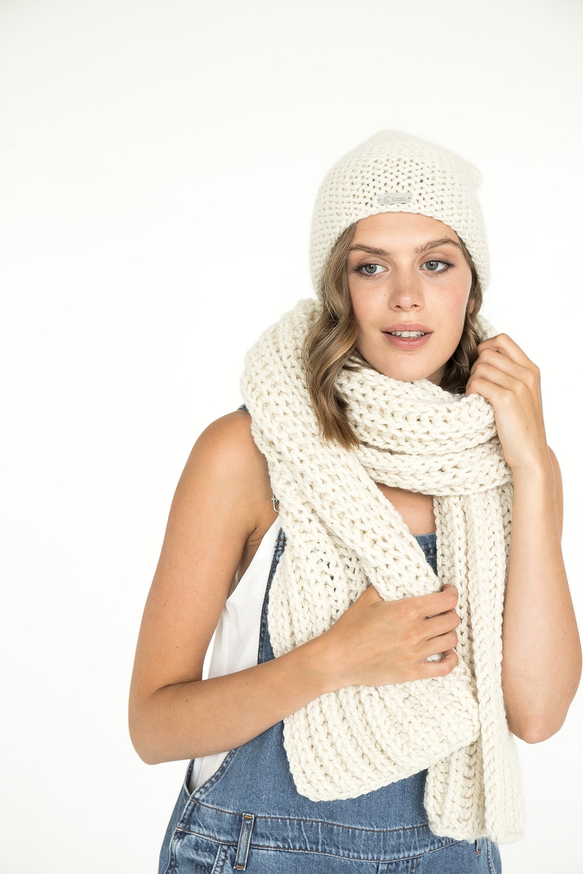 READY TO SHIP. Knit Hat and Scarf Set. Lovely Women's - Etsy