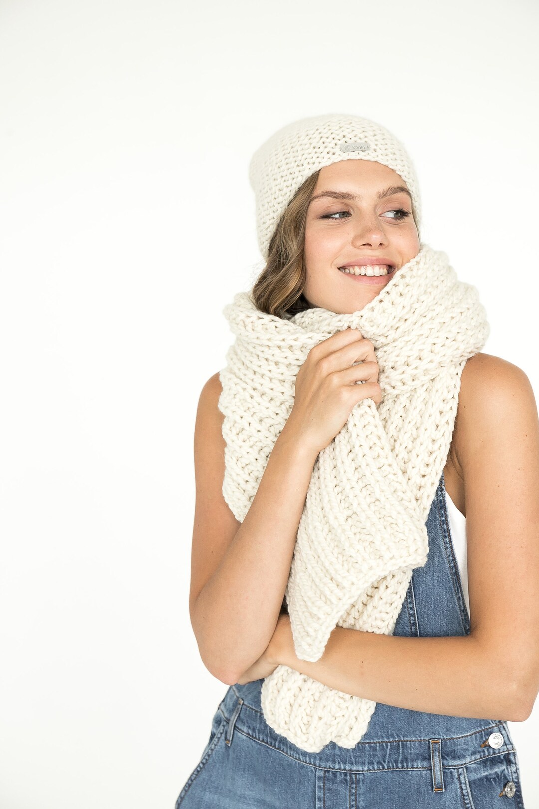 READY TO SHIP. Knit Hat and Scarf Set. Lovely Women's Alpaca Scarf and ...