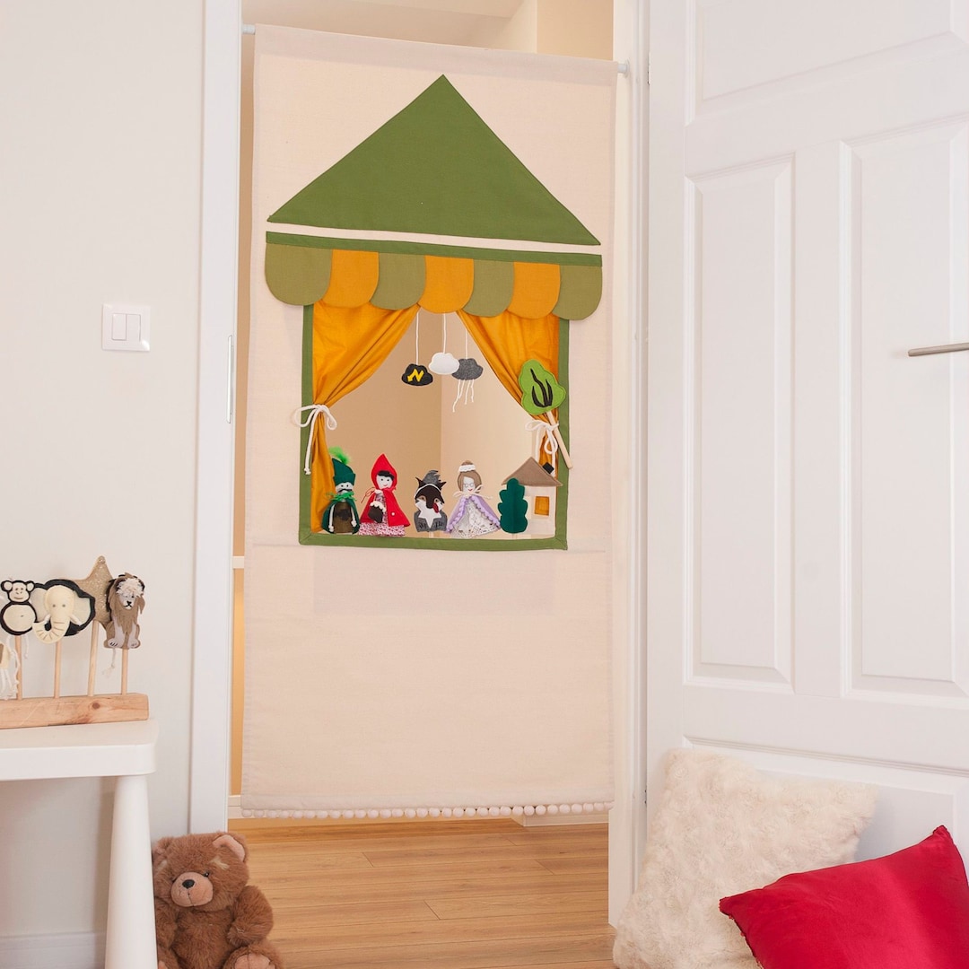 Little Red Riding Hood Puppet Theater 1 Puppet Theater Door - Etsy