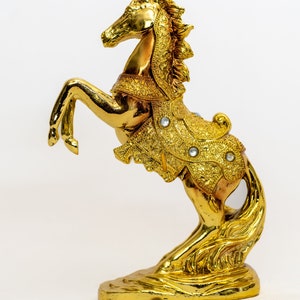 Pair of Desktop Decorative Horse Statue, Animal Sculpture Ornament ...