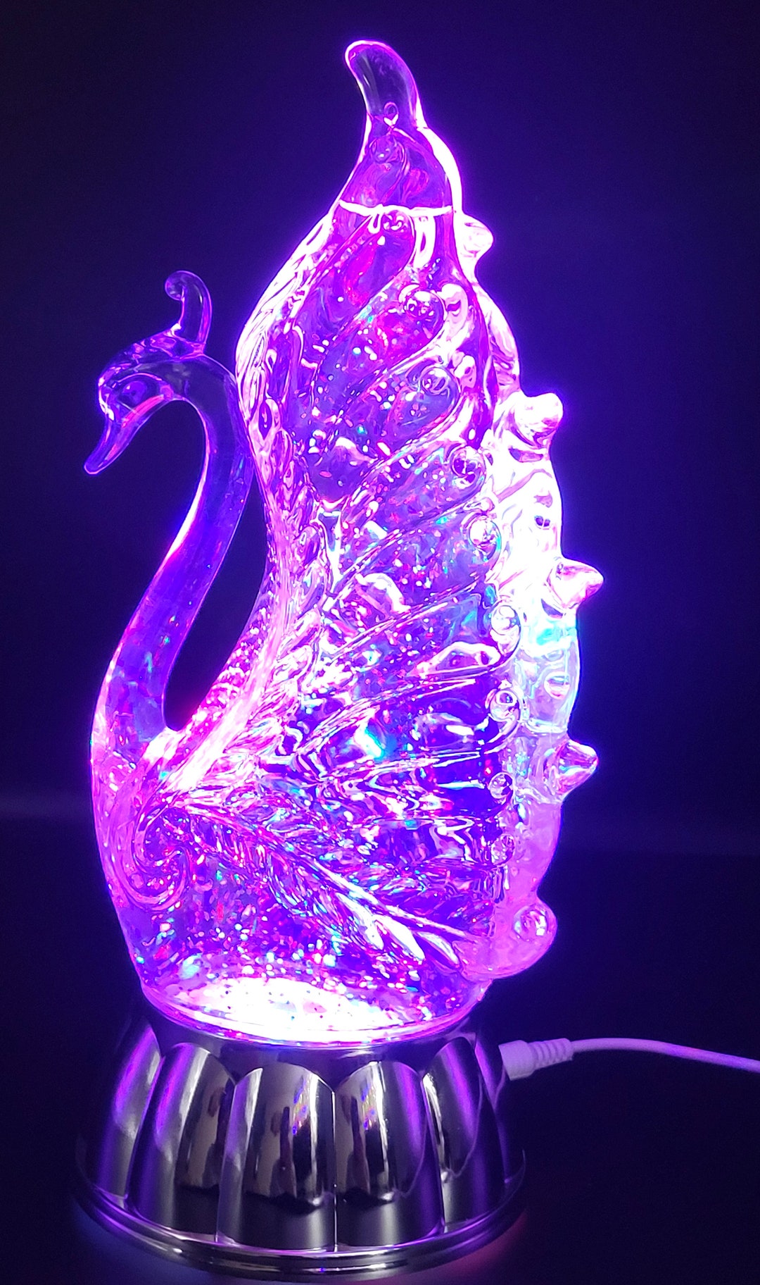 Elegant LED Lighted Dalax Swan Figurine Beautiful Home Decor Accent - Etsy