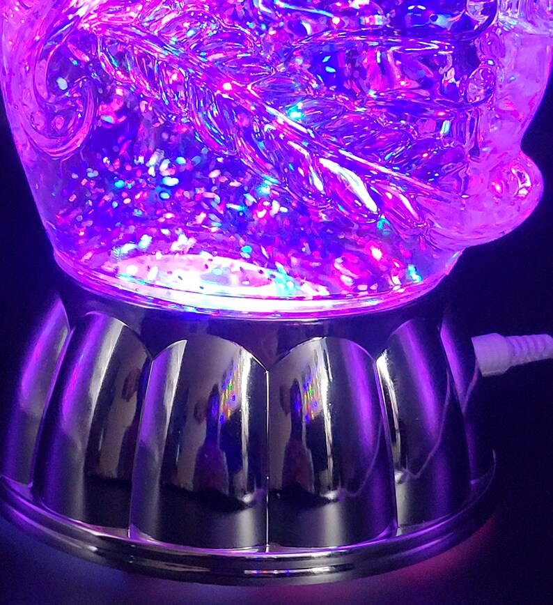 Dalax Swan Couple Statue Figurine LED Lighted Sparkling Color | Etsy