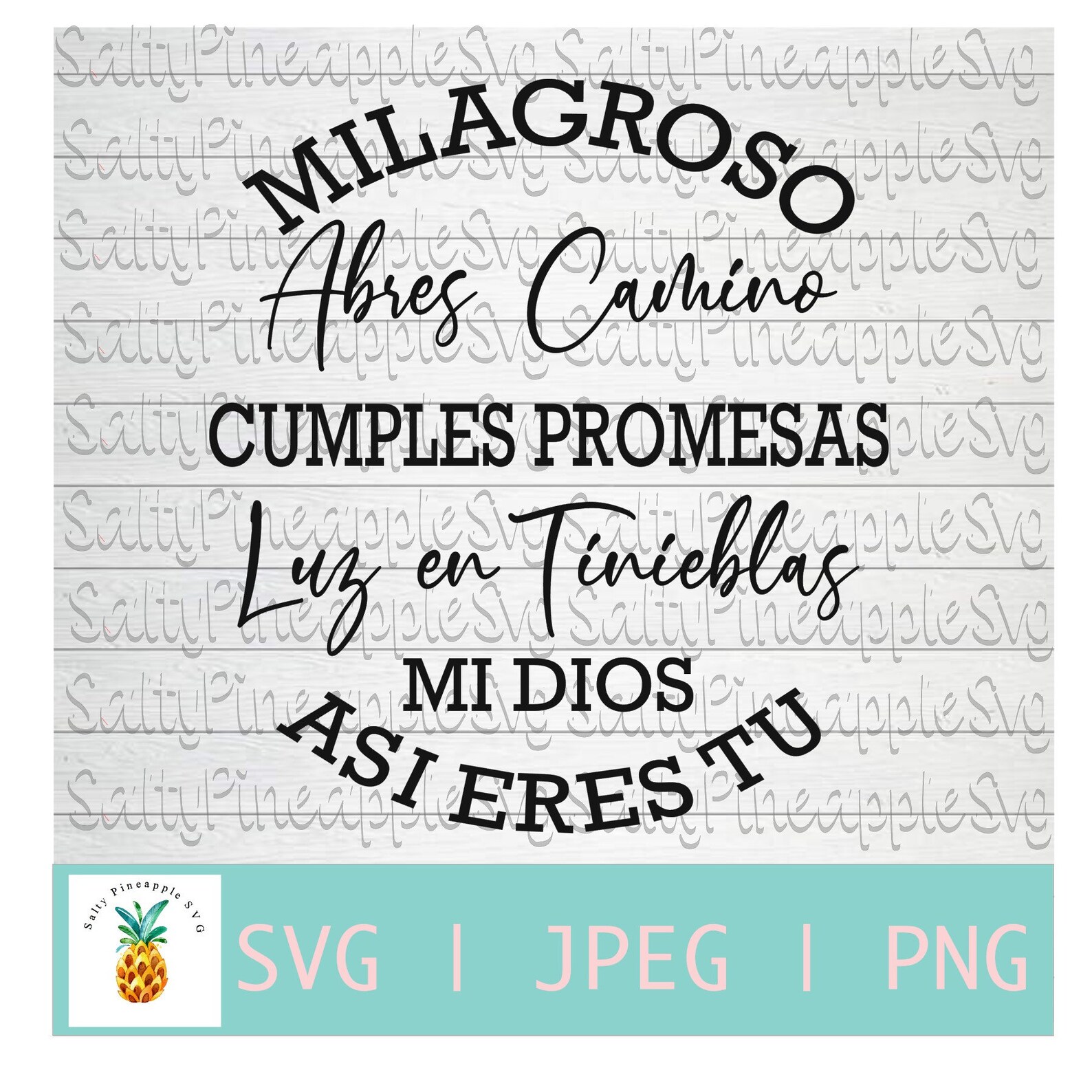 Waymaker SVG, Milagroso Svg Ambres Camino, Waymaker in Spanish, Vinyl ...