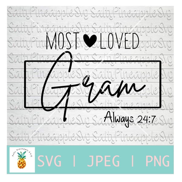 Gram Svg - Etsy