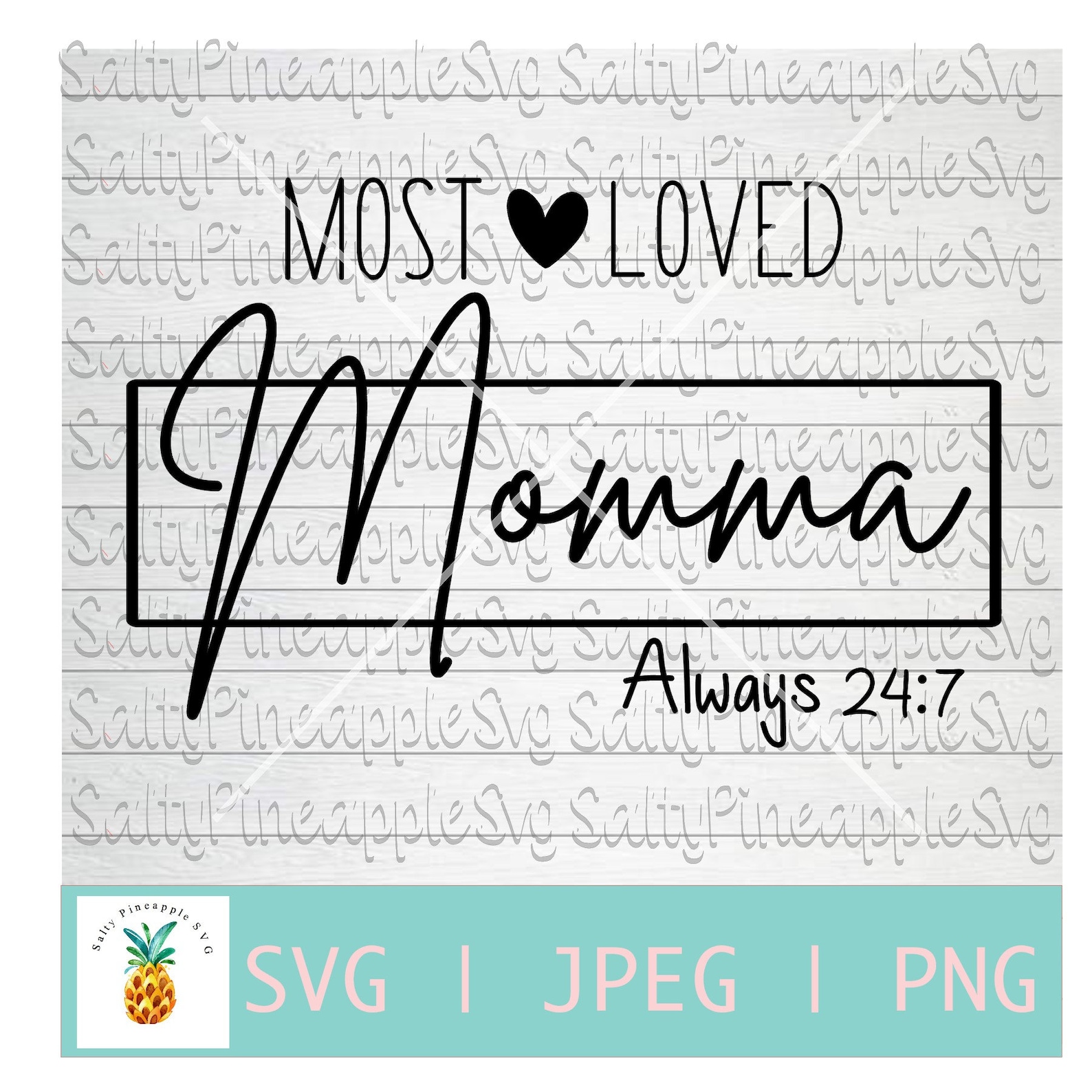 Most Loved Momma Momma Square Svg Mothers Day Flowers Svg | Etsy